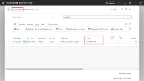 dynamics 365 business central how to flow pass custom field values