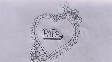 How To Draw Love Papaeasy And Simple Drawing Creativecanvas108 Youtube