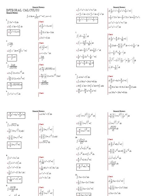 Integral Calculus Pdf