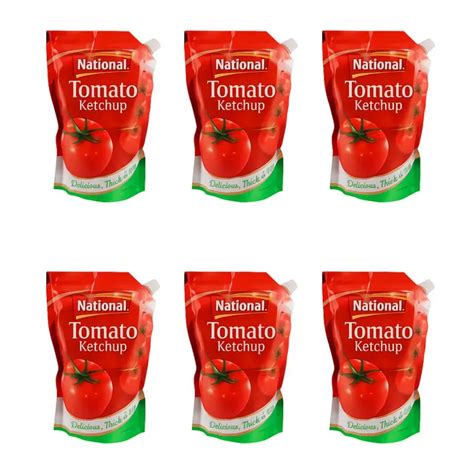 National Tomato Ketchup 400 Gm Pack Of 6