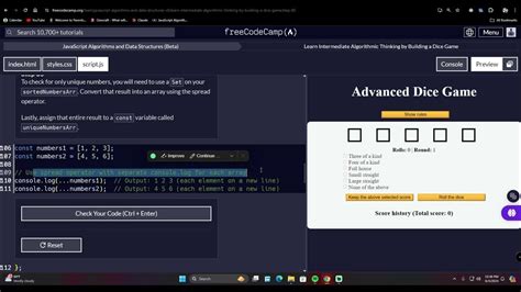 Algorithmic Thinking Dice Game 80 Youtube