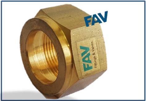 Brass Nut Double Ferrule Compression Tube Fittings