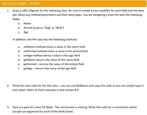 Solved Draw A UML Diagram For The Following Class Be Chegg Com