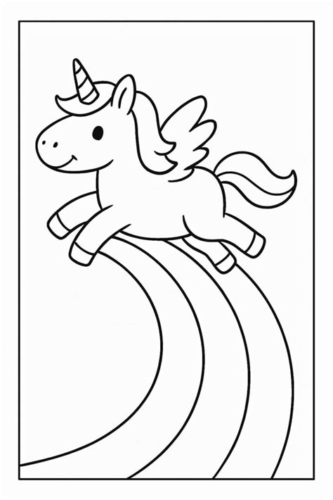 Flying Unicorn Coloring Pages Free Cute And Classroom Ready