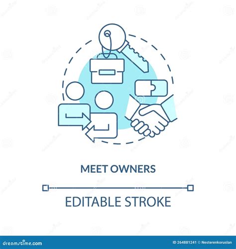 Meet Owners Turquoise Concept Icon Stock Illustration Illustration Of Corporation Strategy