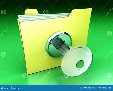 Protected Folder Stock Illustration Illustration Of Password 72745182