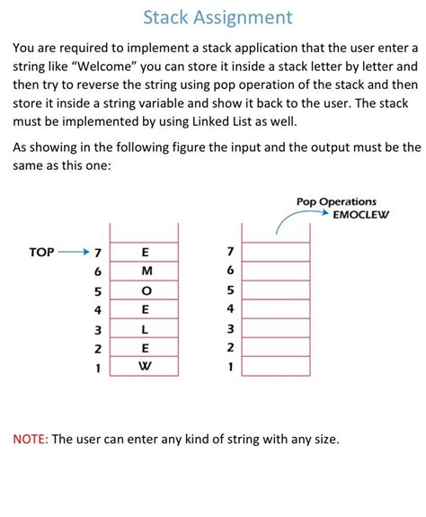 Solved Stack Assignment You Are Required To Implement A