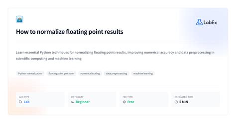 How To Normalize Floating Point Results Labex