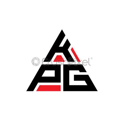 Kpg Triangle Letter Logo Design With Triangle Shape Kpg Triangle