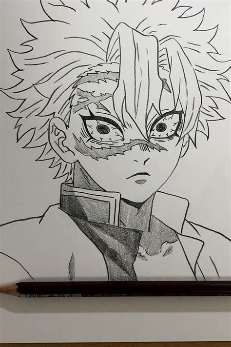 Draw Sanemi Shinazugawa From Demon Slayer In Anime Drawings Anime Sketch Anime