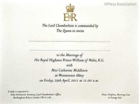 Kate Middleton Wedding Invitations Decorate