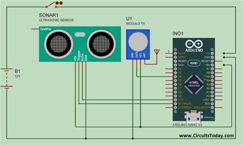 Water Level Indicator Using Arduino And Ultrasonic Sensor Circuit Program