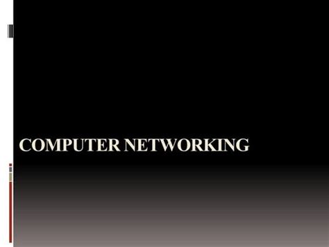 Computer Network Ppt Ppt Computer Networking Computing