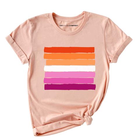 Lesbian Flag Pride T Shirt The Spark Company