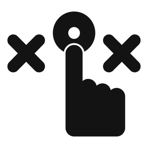 Premium Vector Hand Is Choosing Correct Answer From Two Options Icon