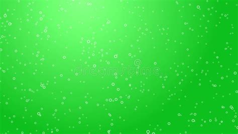 Bubbles Rising Up On Green Background Animation Stock Video Video Of