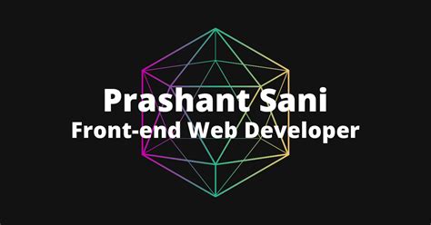 Prashant Sani Freelance Front End Developer Responsive Websites