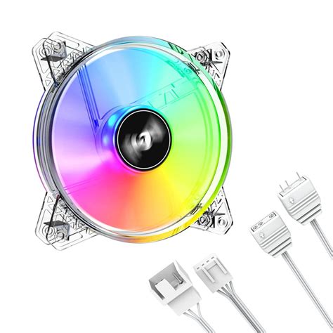 Lerpwige 12cm Computer Chassis Cooling Fan Pwm Cpu Temperature Control Fan 12v Argb Synchronous