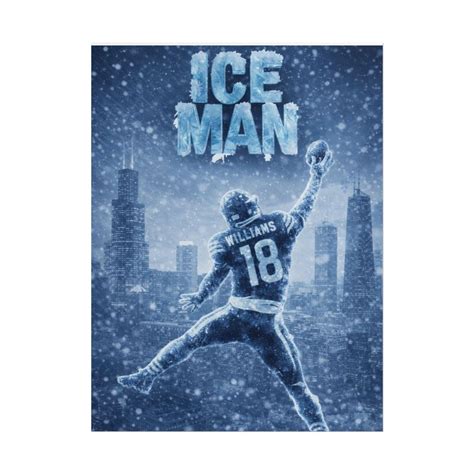Caleb Williams Iceman Poster Etsy