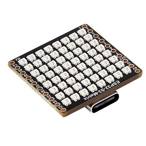 esp32 s3 development board wifi bluetooth matrix 8x8 rgb led with