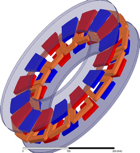 3‐d Schematic Of A 16‐poles Coreless Axial Flux Permanent Magnet