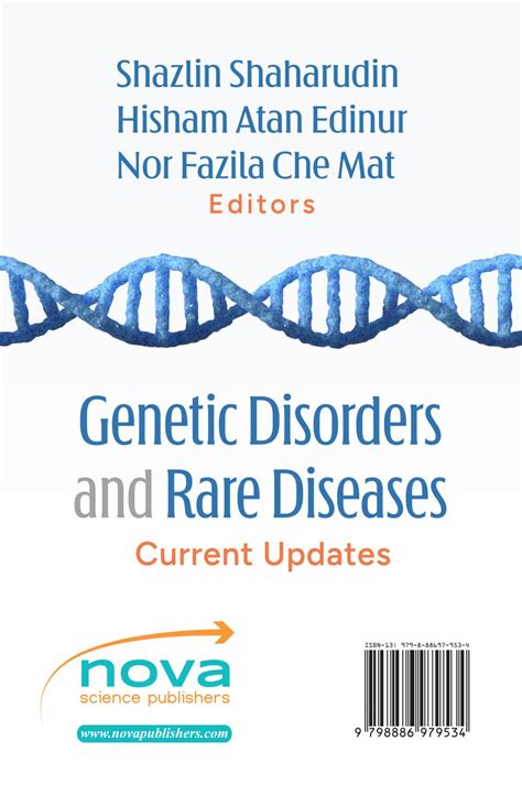 Genetic Disorders And Rare Diseases Current Updates Nova Science Publishers