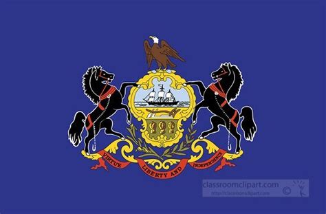 State Flags Clipart State Of Pennsylvania Flag