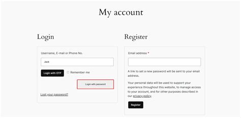 Woocommerce Login Form With Otp Verification Wp Wc Login Form