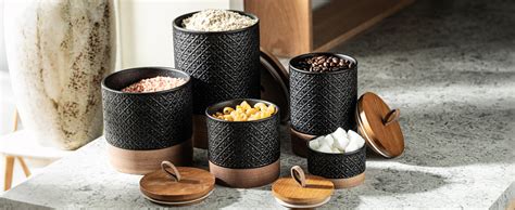 Miamolo Large Jar With Lid Ceramic Coffee Container With