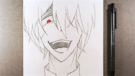 Anime Drawing How To Draw Crazy Anime Boy Youtube