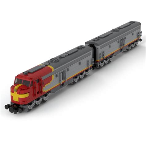 Pdf Instruction For Moc 48077 Moc 47988 6 Wide Santa Fe Emd E8b B Unit Locomotive Letbricks