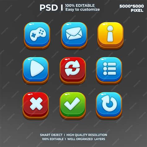 Premium Psd Game Ui Kit Game Ui Elements Game Ui Buttons Game Interface Game Icon Game Ui