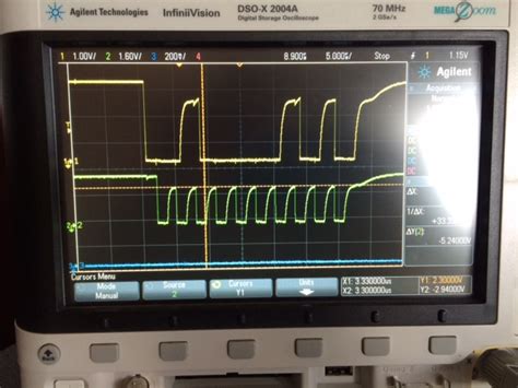 I2c Clock Signal Pulses Of Clock Occasionally Are Short See Scope Screenshot Wi Fi Forum