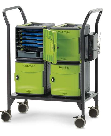 Tech Tub Modular Cart Holds Devices