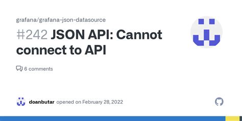 JSON API Cannot Connect To API Issue Grafana Grafana Json Datasource GitHub