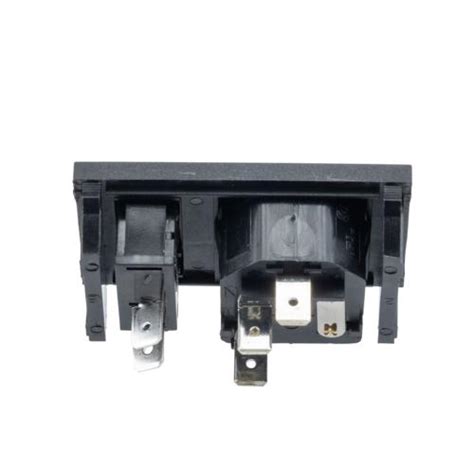 Horizontal Power Entry Module Single Fused C Inlet I O Marked Single Contact Switch Mm