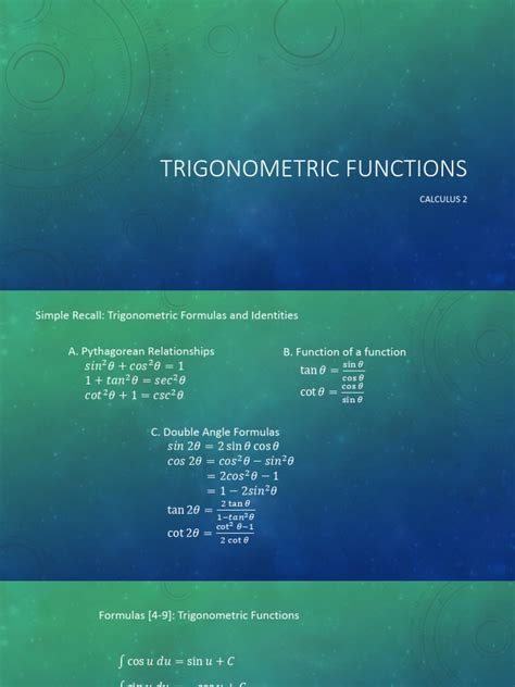 Trigonometric Functions Pdf Trigonometry Trigonometric Functions
