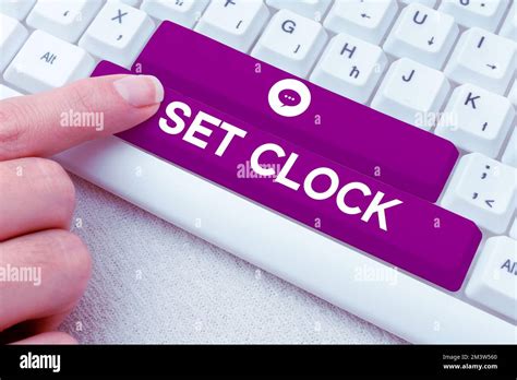 Writing Displaying Text Set Clock Business Overview Put It To The Right Time Or Change The