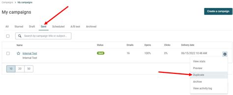 how to copy duplicate a campaign esendex support