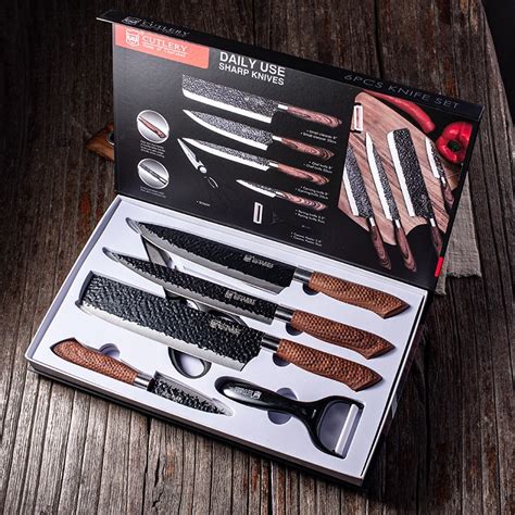 6 조각 실용적인 요리사의 칼 강철 산토 쿠 주방 나이프 날카로운 고기 식칼 슬라이스 스테인레스 스틸 주방 요리 도구 Aliexpress