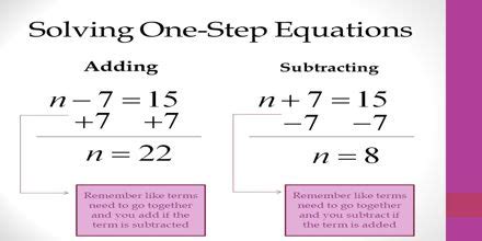Solving Equations By Adding And Subtracting Assignment Point