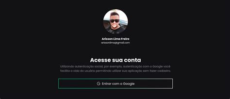 GitHub Arissonlima Google Auth Este Projeto Foi Desenvolvido Com ReactJS E Foi Implementado O