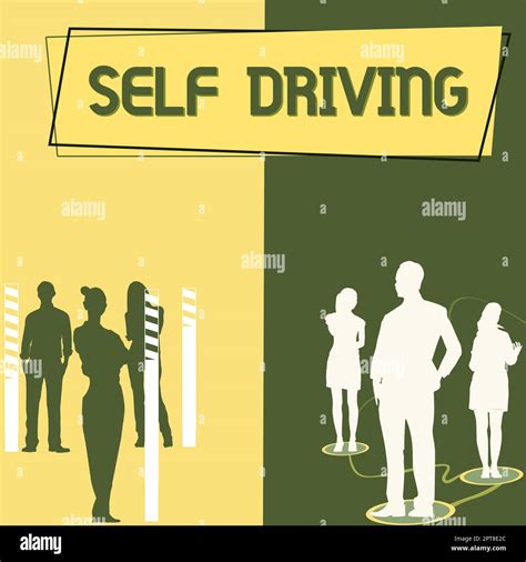 Handwriting Text Self Driving Business Concept Autonomous Vehicle Ability To Navigate Without