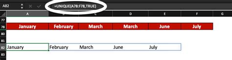 Get Unique Values In Excel Unique Function