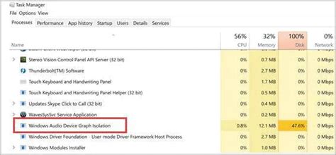 how to fix windows audio device graph isolation high cpu usage