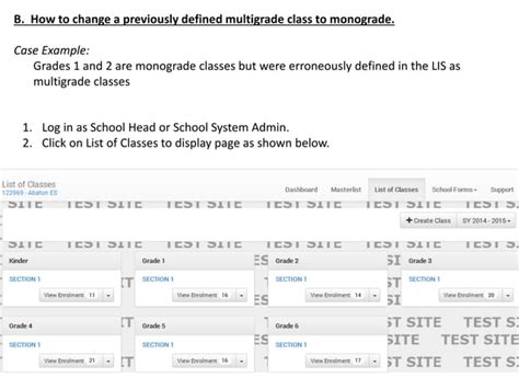 Steps In Updating Class Settings For Multigrade And Monograde Pptx