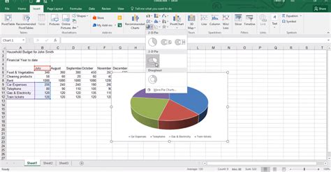 ADMNEXC Excel Training How To Create A Pie Chart With Data Labels Showezy Excel Xero
