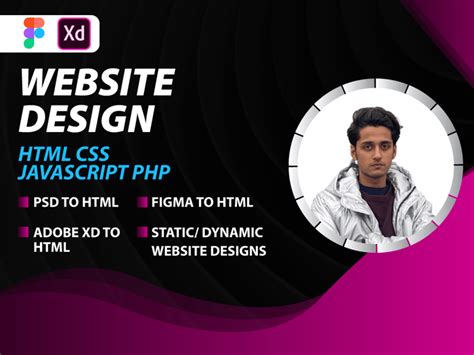 Website Design Html Css Javascript Php Website Development Psd To