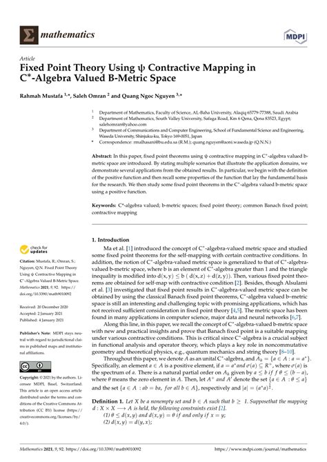 pdf fixed point theory using ψ contractive mapping in c algebra