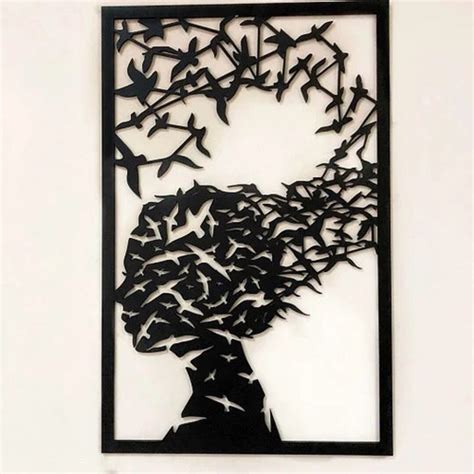 Laser Cut Vector Files SVG CNC Woman Svg File Panel Svg Face Panel Girl And Bird Panel Svg Frame
